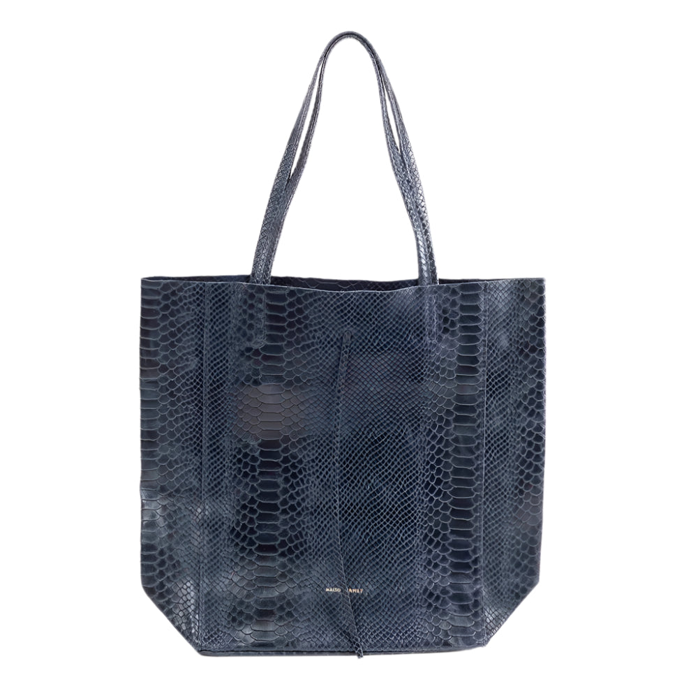 Snake Tote Navy – The Woodsfolk