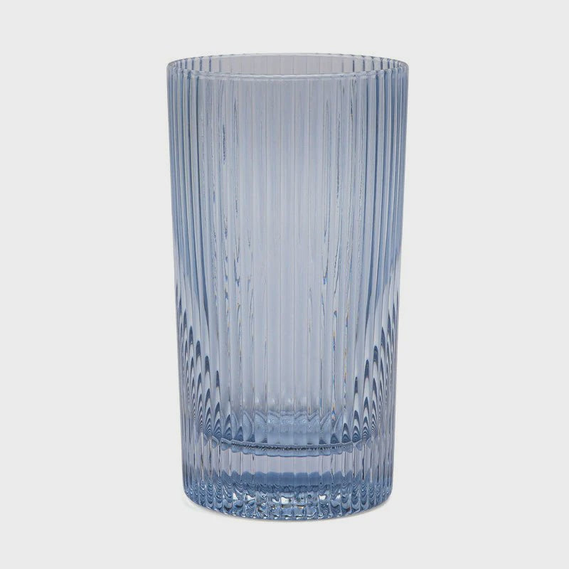 The Stella Highball Glass - Set of 2 Blue – The Woodsfolk
