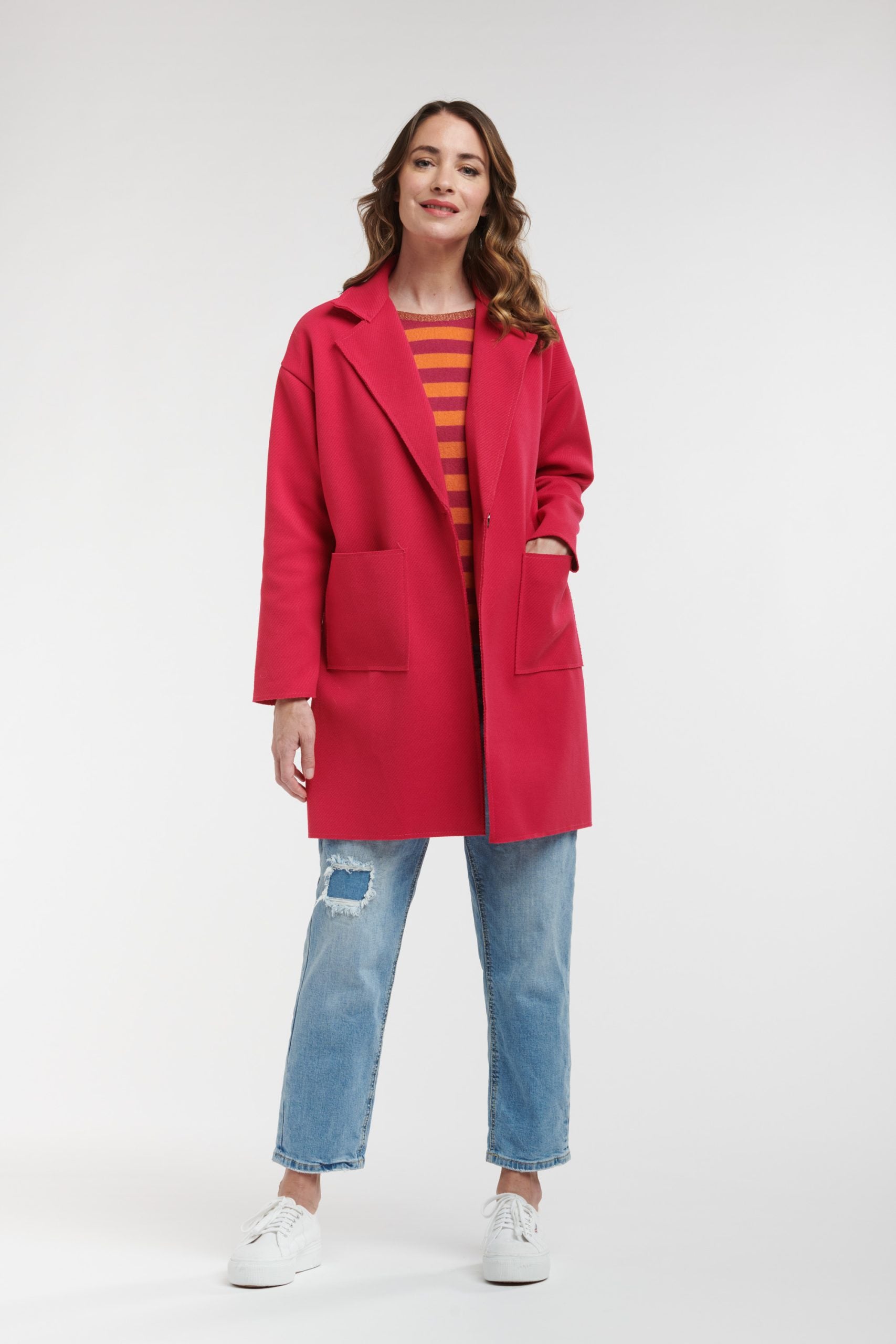 One Button Coat - Fuchsia – The Woodsfolk